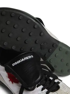 Dsquared2 Maple Leaf Leather Sneakers