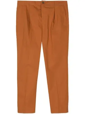 Maison Kitsuné Pleat-detail Tapered Trousers