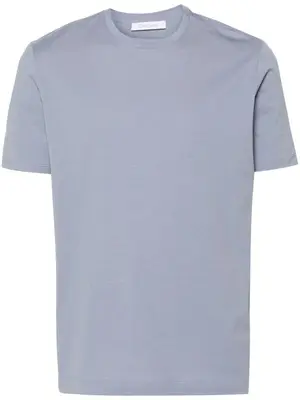 CRUCIANI Cotton-blend T-shirt - Blue