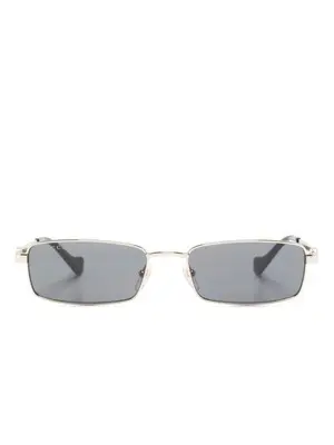 Gucci Rectangle-frame Sunglasses - Black