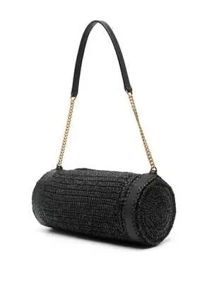 Saint Laurent Small Sade Raffia Shoulder Bag