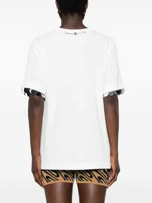 Rabanne Paillette-embellished Crepe T-shirt