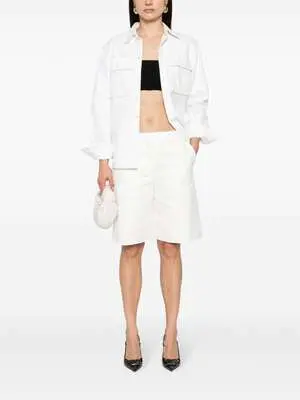 Valentino Garavani Twill Knee-length Shorts - White