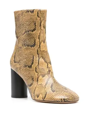 Isabel Marant Étoile Labee 90mm Leather Boots - Yellow