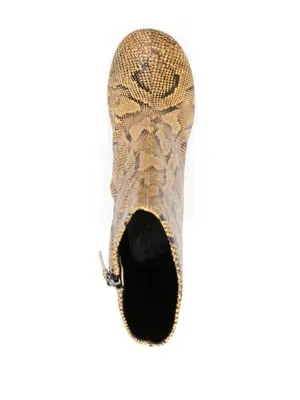 Isabel Marant Étoile Labee 90mm Leather Boots - Yellow