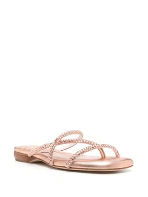 Ash Rubis Crystal-embellished Slides