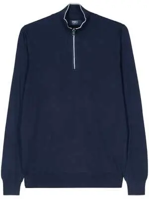 Fedeli Cashmere-silk Blend Jumper - Blue