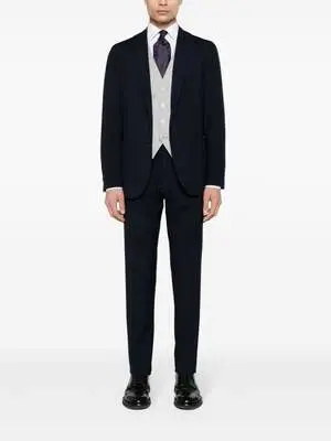 Corneliani Virgin Wool Herringbone Waistcoat