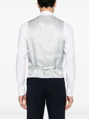Corneliani Virgin Wool Herringbone Waistcoat