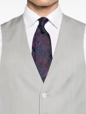 Corneliani Virgin Wool Herringbone Waistcoat