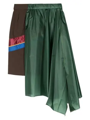 Kolor Asymmetric Panelled Mini Skirt