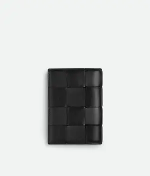 Bottega Veneta Cassette Passport Case - Black