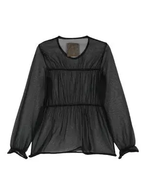 UMA WANG Seam-detail Sheer Blouse