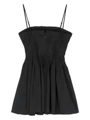 Staud Pleated Mini Dress