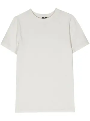 ENTIRE STUDIOS Crew-neck Cropped T-shirt - Neutrals