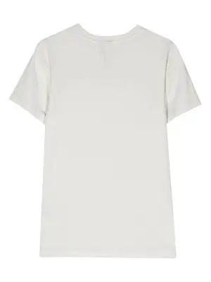 ENTIRE STUDIOS Crew-neck Cropped T-shirt - Neutrals