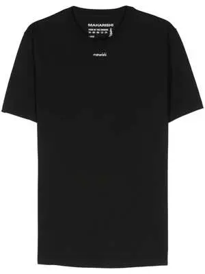 MAHARISHI Logo-print Cotton T-shirt - Black