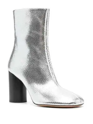 Isabel Marant Étoile Labee 90mm Leather Boots - Silver