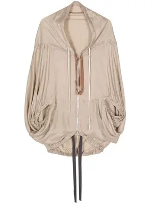 SHANSHAN RUAN Batwing Silk Jacket