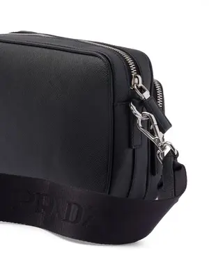 Prada Saffiano Leather Shoulder Bag - Black