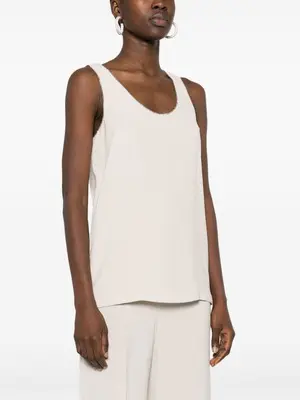 Max Mara Crystal-embellished Top