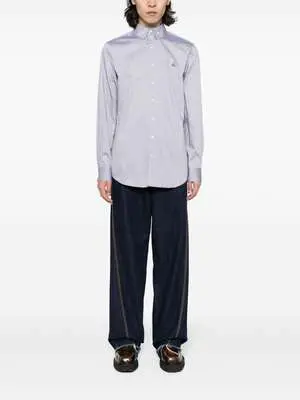 VIVIENNE WESTWOOD Embroidered-orb Cotton Shirt