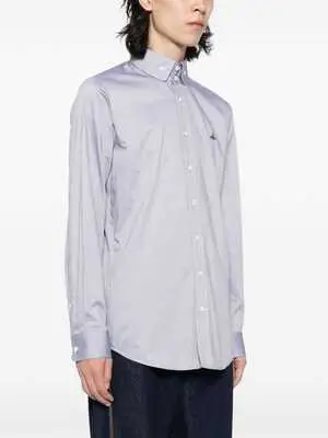 VIVIENNE WESTWOOD Embroidered-orb Cotton Shirt