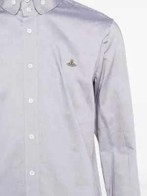 VIVIENNE WESTWOOD Embroidered-orb Cotton Shirt