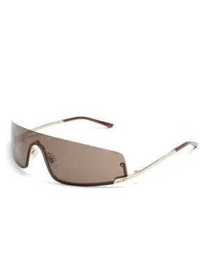 Gucci Square G Motif Sunglasses - Gold