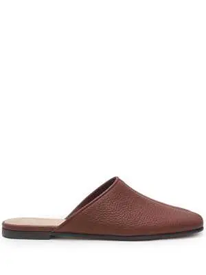 12 STOREEZ Square-toe Leather Mules