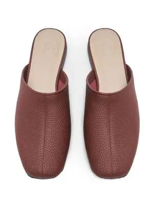 12 STOREEZ Square-toe Leather Mules