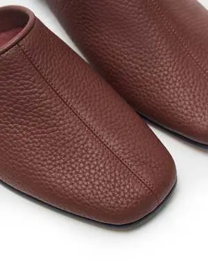 12 STOREEZ Square-toe Leather Mules