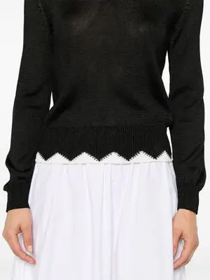 Comme Des Garçons Contrasting-trim Jumper