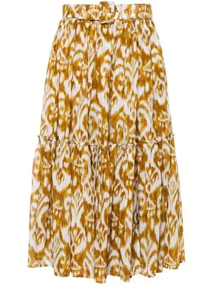 Samantha Sung Melanie Abstract-print Skirt