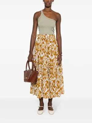 Samantha Sung Melanie Abstract-print Skirt