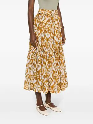 Samantha Sung Melanie Abstract-print Skirt
