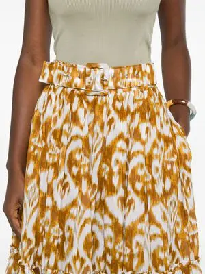 Samantha Sung Melanie Abstract-print Skirt