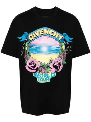 Givenchy World Tour Cotton T-shirt - Black