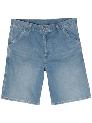 Carhartt Work In Progress Simple Denim Shorts - Blue