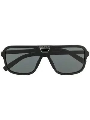 Dolce & Gabbana Aviator Frame Sunglasses - Black