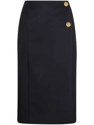 Givenchy Wool-blend Straight Skirt