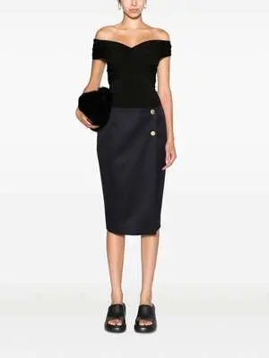 Givenchy Wool-blend Straight Skirt