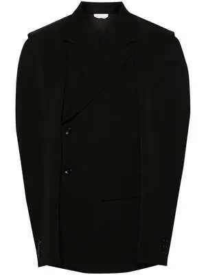 Comme Des Garçons Cut-out Single-breasted Blazer