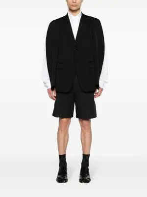Comme Des Garçons Cut-out Single-breasted Blazer