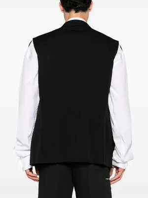Comme Des Garçons Cut-out Single-breasted Blazer