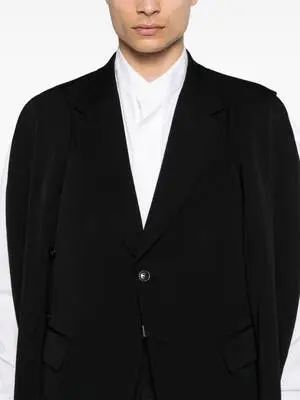 Comme Des Garçons Cut-out Single-breasted Blazer