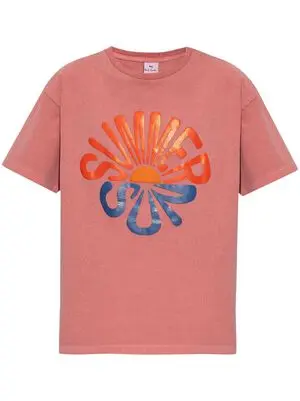 Paul Smith Slogan-print Cotton T-shirt - Red