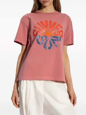 Paul Smith Slogan-print Cotton T-shirt - Red