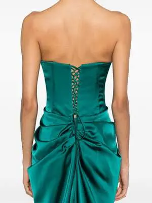 ANA RADU Corset-style Gown - Green