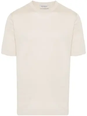 John Smedley Fine-knit Cotton T-shirt - Neutrals